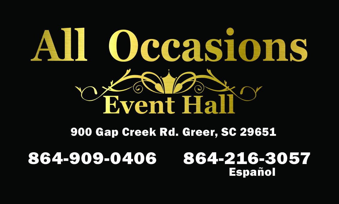All Occasions Event Hall in Greer, South Carolina